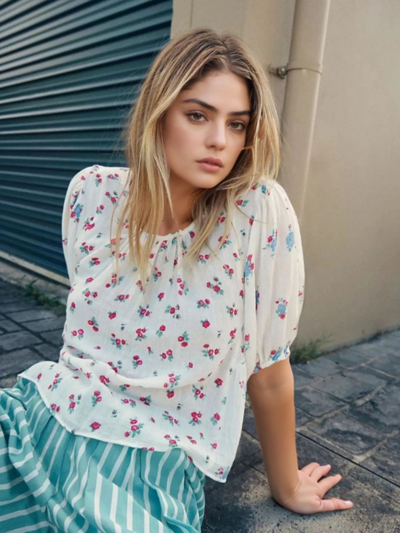 Bow Back Puff Sleeve Blouse – Charming Charlie