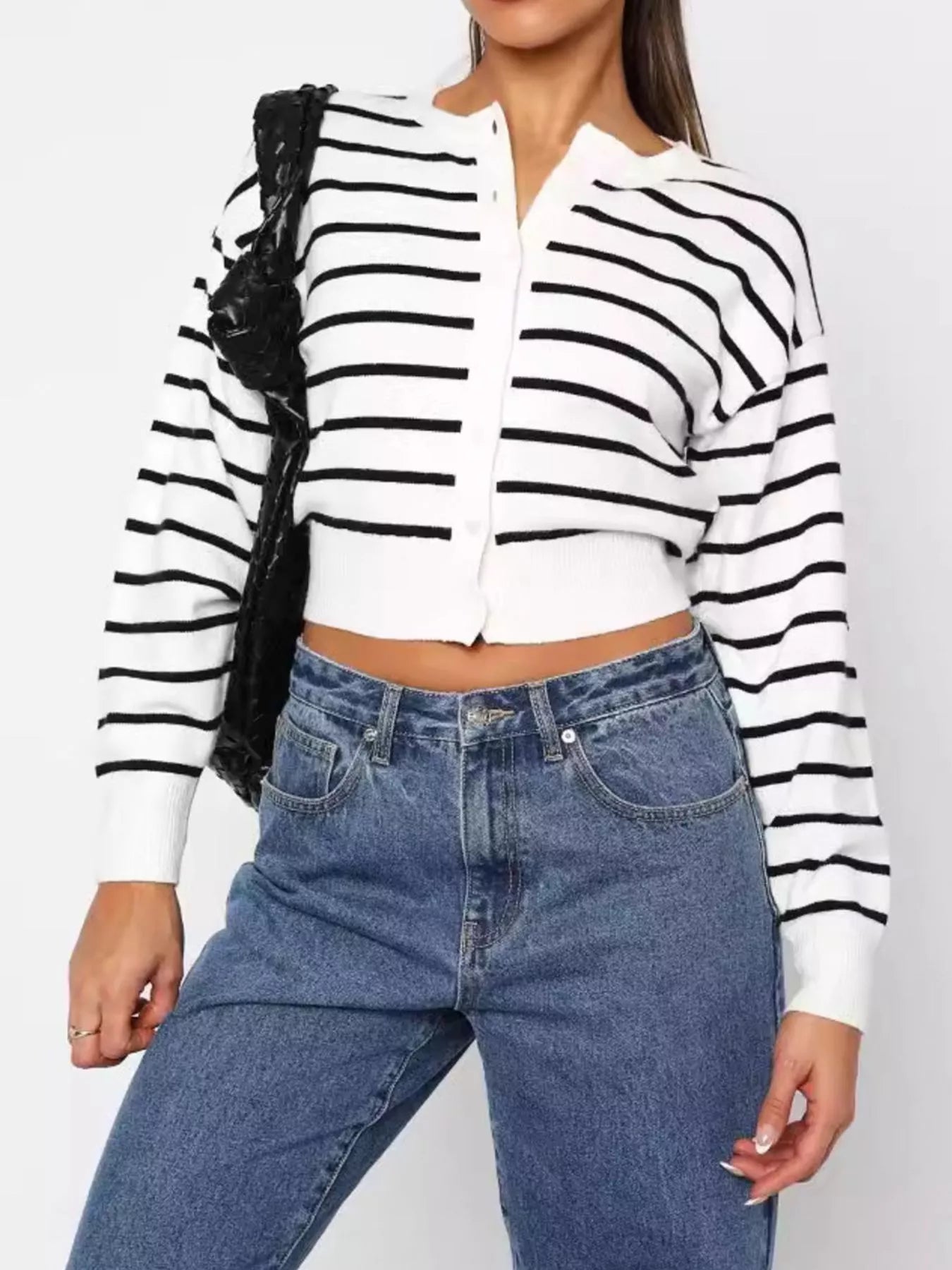 Striped Button Up Cardigan – Charming Charlie