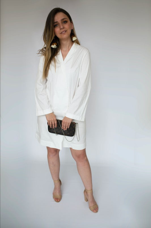 WRAPPED DRESS WIDE OPEN SLEEVES – Charming Charlie