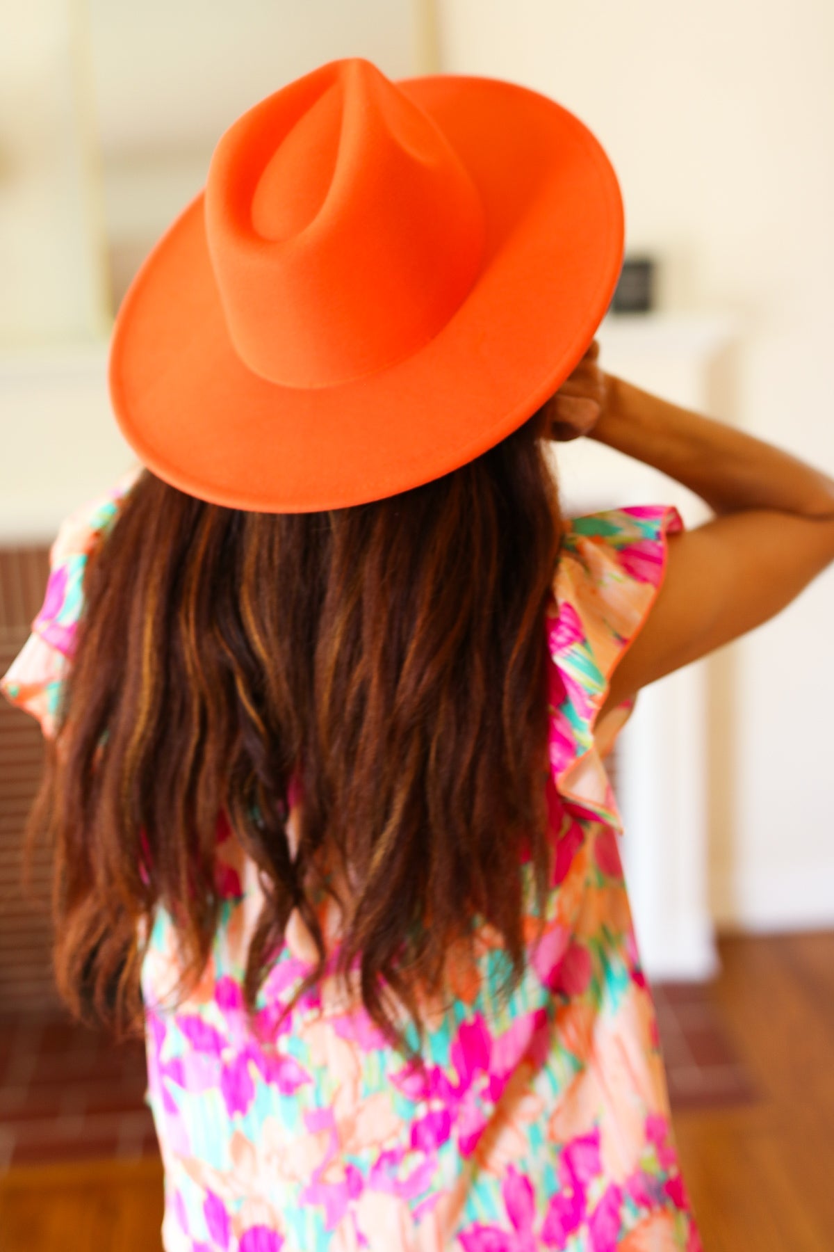 Orange Felt Hard Rim Fedora Hat – Charming Charlie