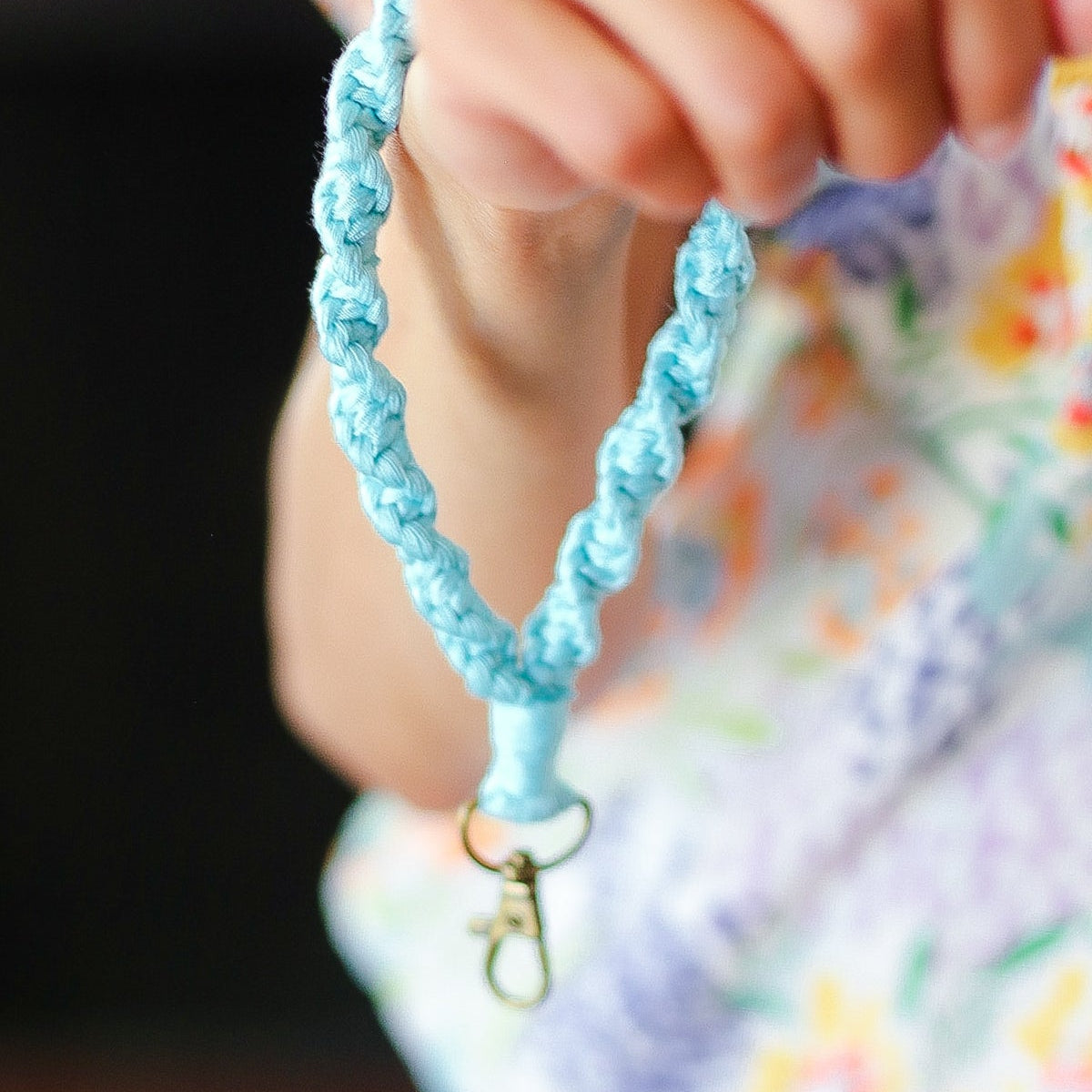 Blue Hand Woven Braid Wristlet Keychain – Charming Charlie