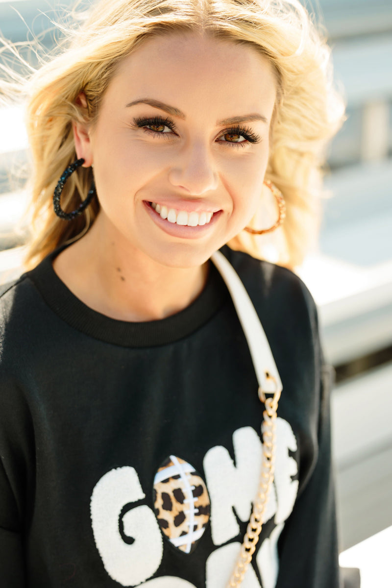 Black and Gold Hoops – Charming Charlie