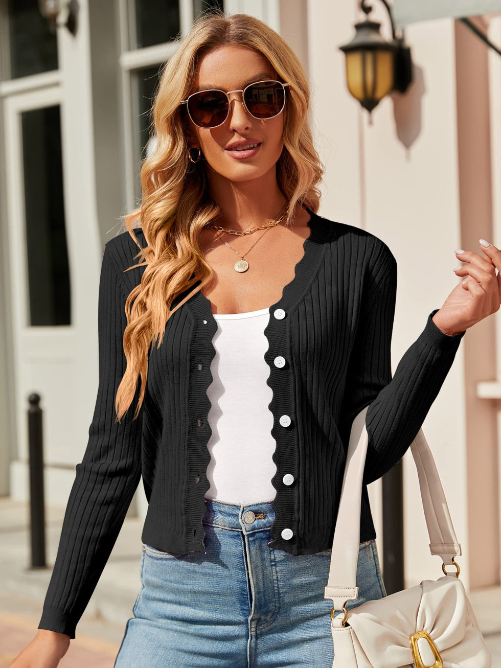 Button Up Long Sleeve Cardigan – Charming Charlie