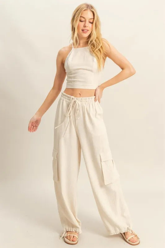 HYFVE Crop Top and Cargo Pants Set – Charming Charlie