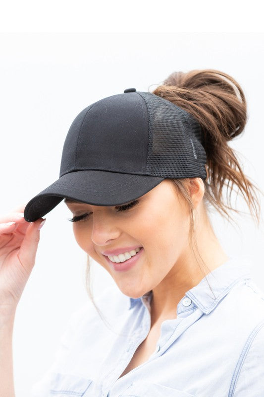 CC Messy Bun Hat Cap – Charming Charlie