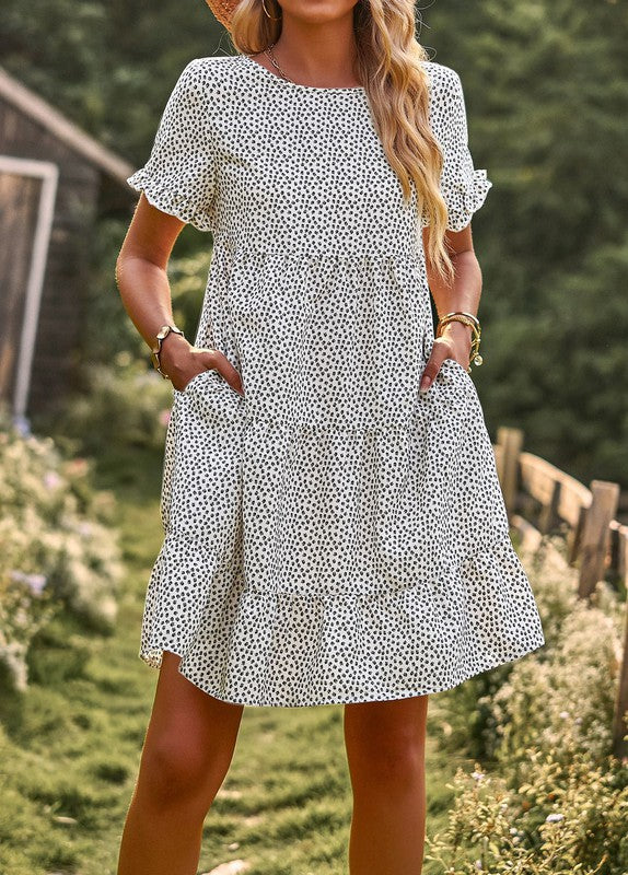 Tiered dotted dress – Charming Charlie