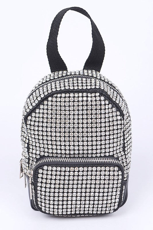 Rhinestone Statement Mini Convertible Backpack – Charming Charlie