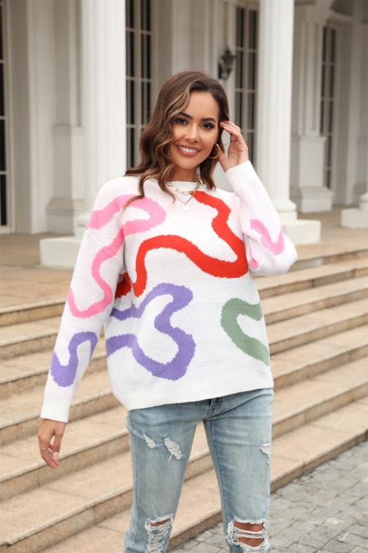 Multi Color Swirl Sweater – Charming Charlie