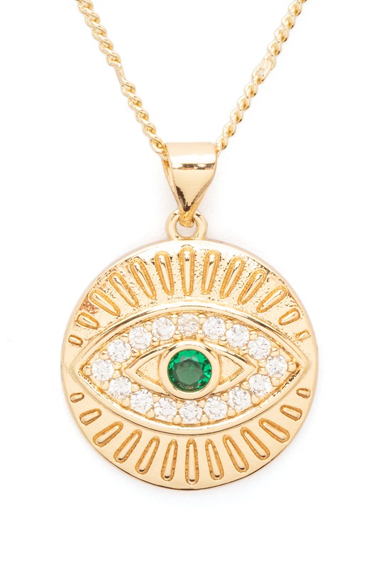 Vintage Inspired Evil Eye Pendant Necklace – Charming Charlie