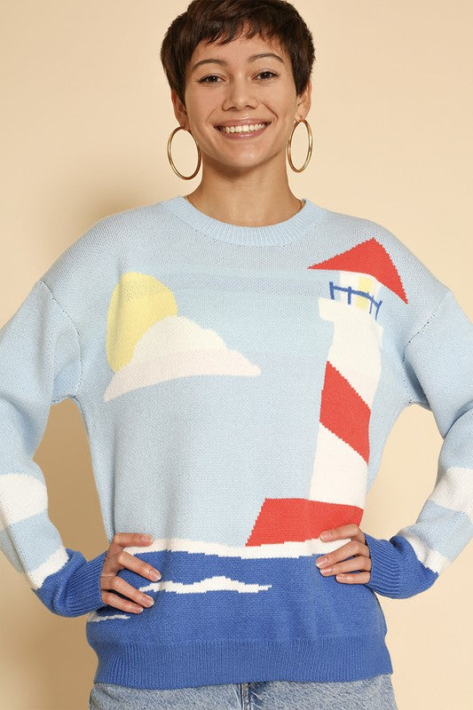 Lighthouse knit sweater – Charming Charlie