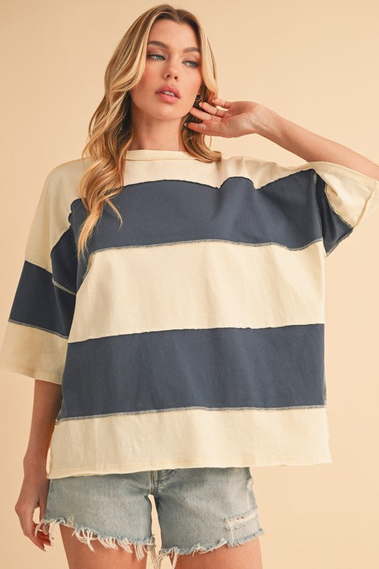 Polly Color Block Top – Charming Charlie