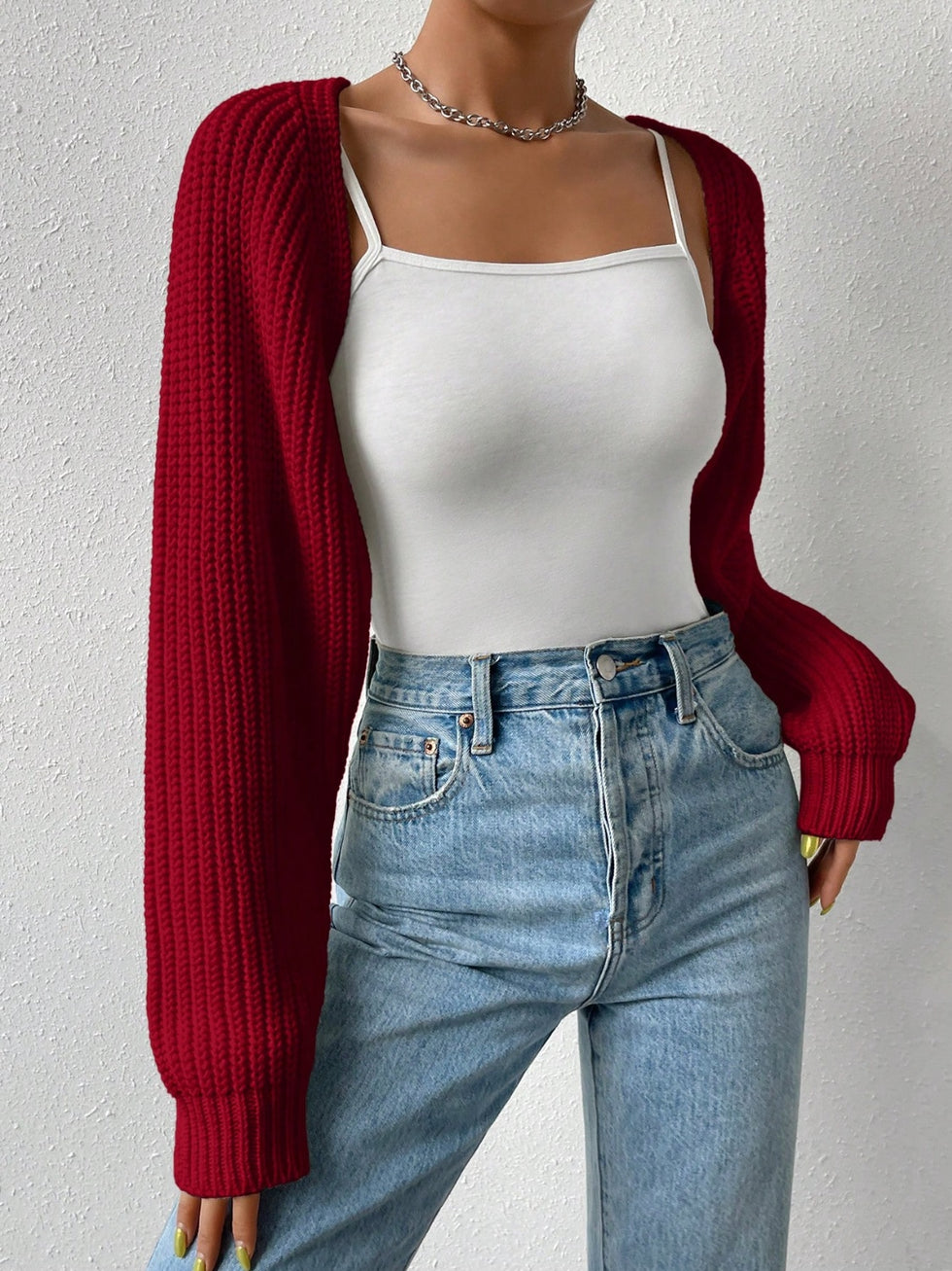 Honey Open Front Long Sleeve Cropped Cardigan – Charming Charlie