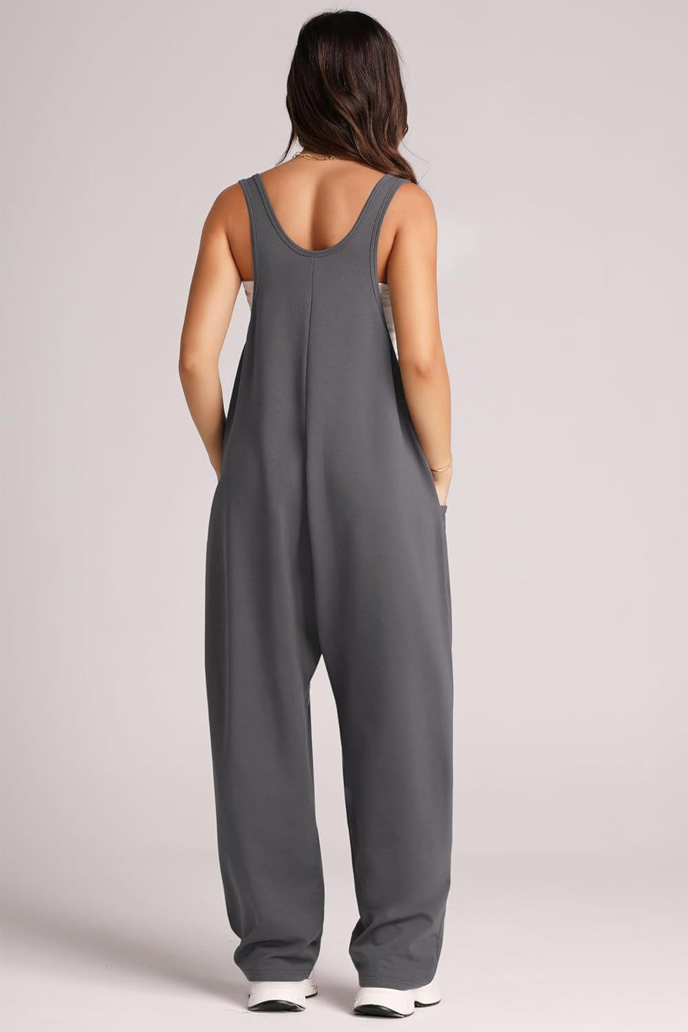 Lovelet V-Neck Wide Strap Overalls – Charming Charlie