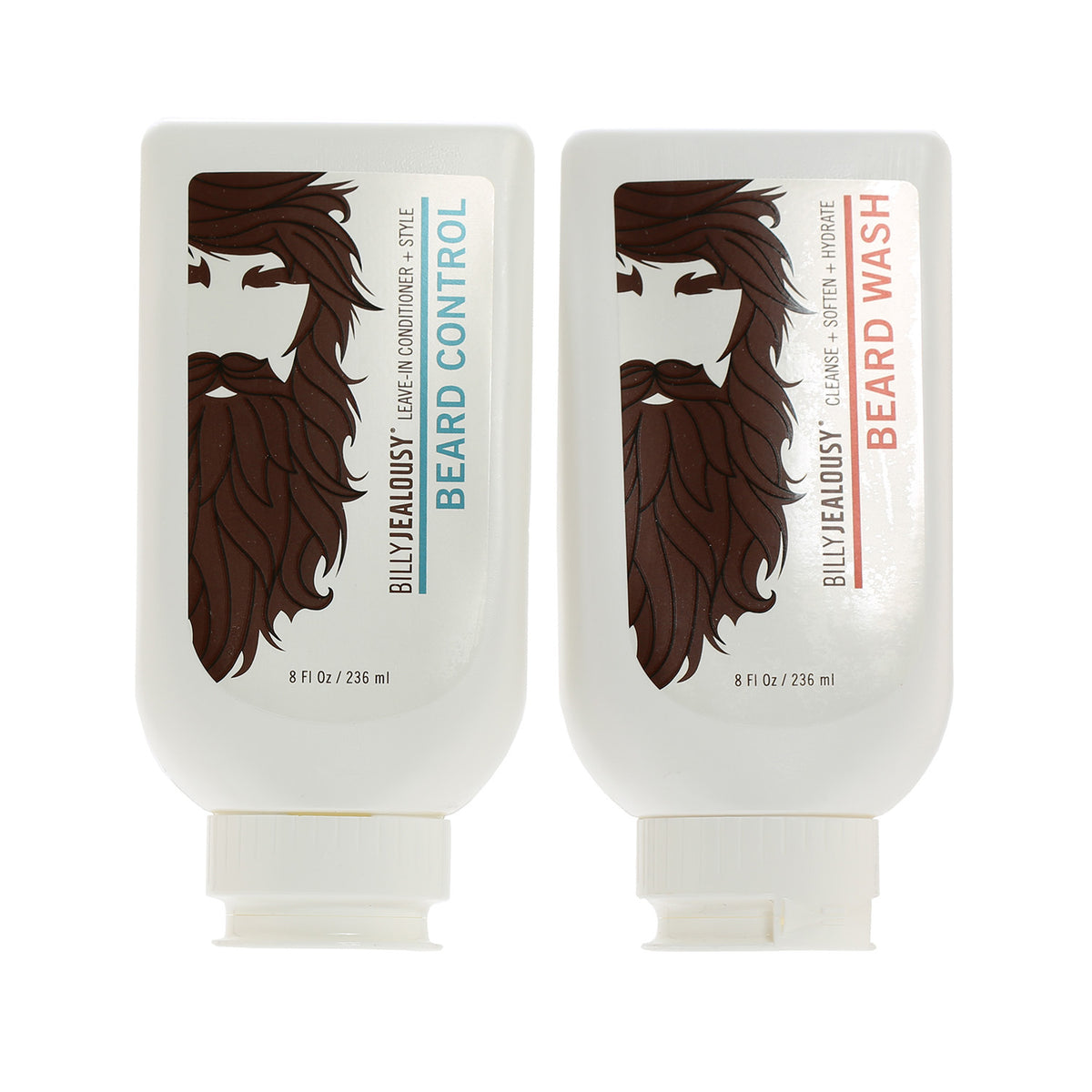 BILLY JEALOUSY SHAVE DUO BEARD WASH 8 OZ + BEARD CONTROL 8 OZ ...