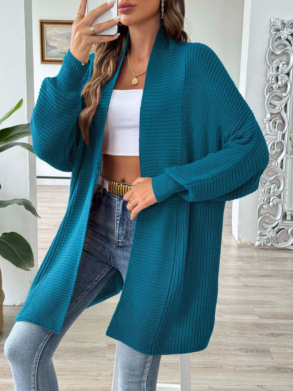 Open Front Long Sleeve Cardigan – Charming Charlie