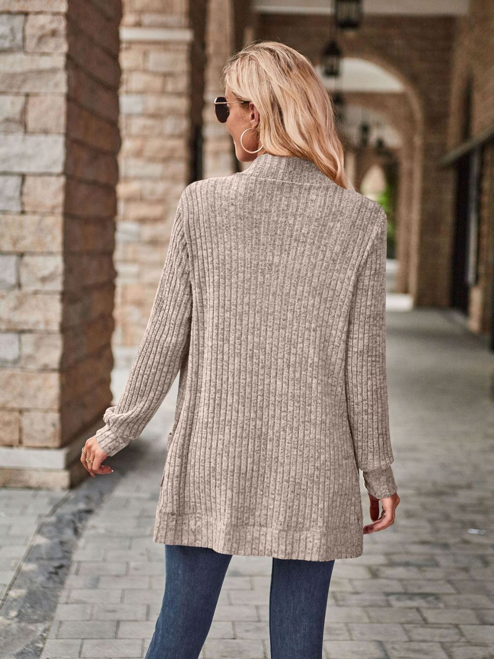 Open Front Cardigan with Pockets – Charming Charlie