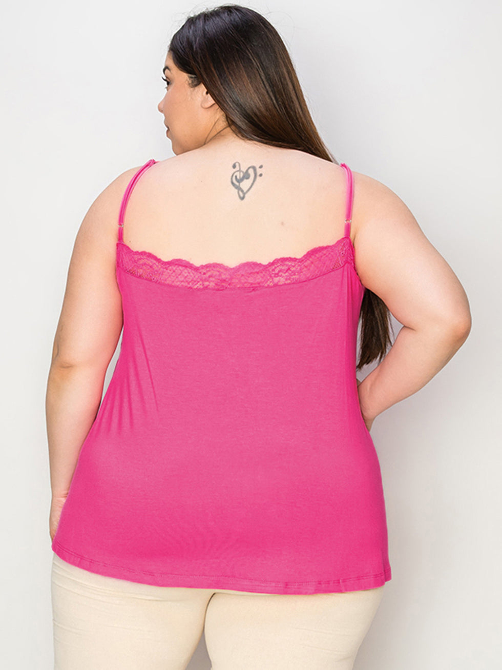 Basic Bae Full Size Lace Trim V-Neck Cami – Charming Charlie
