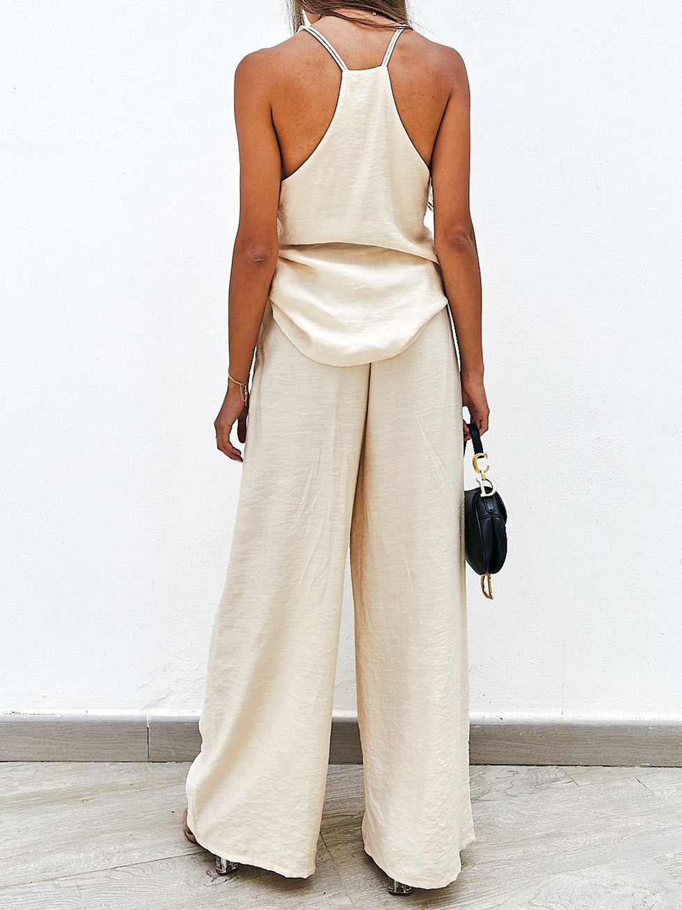 Spaghetti Strap Cami and Wide Leg Pants Set – Charming Charlie