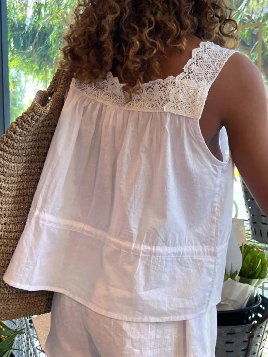 Lace Detail Drawstring Tank – Charming Charlie