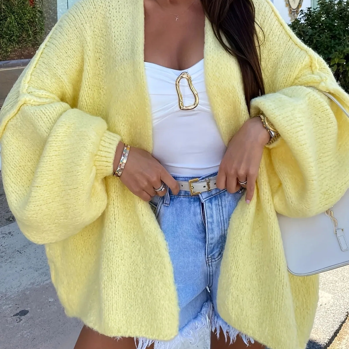 Open Front Long Sleeve Cardigan – Charming Charlie