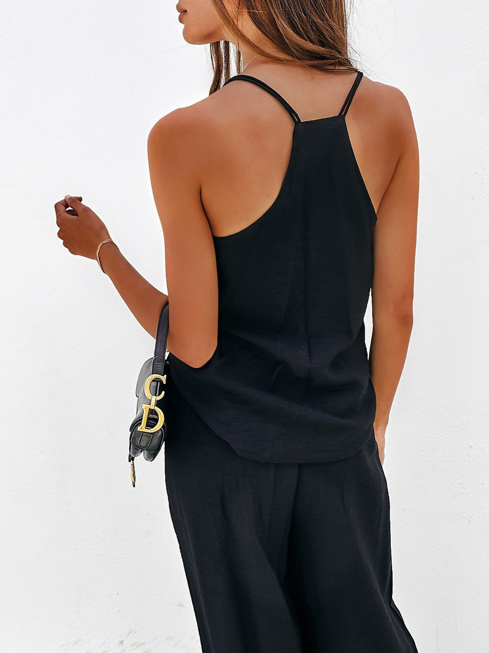 Spaghetti Strap Cami and Wide Leg Pants Set – Charming Charlie