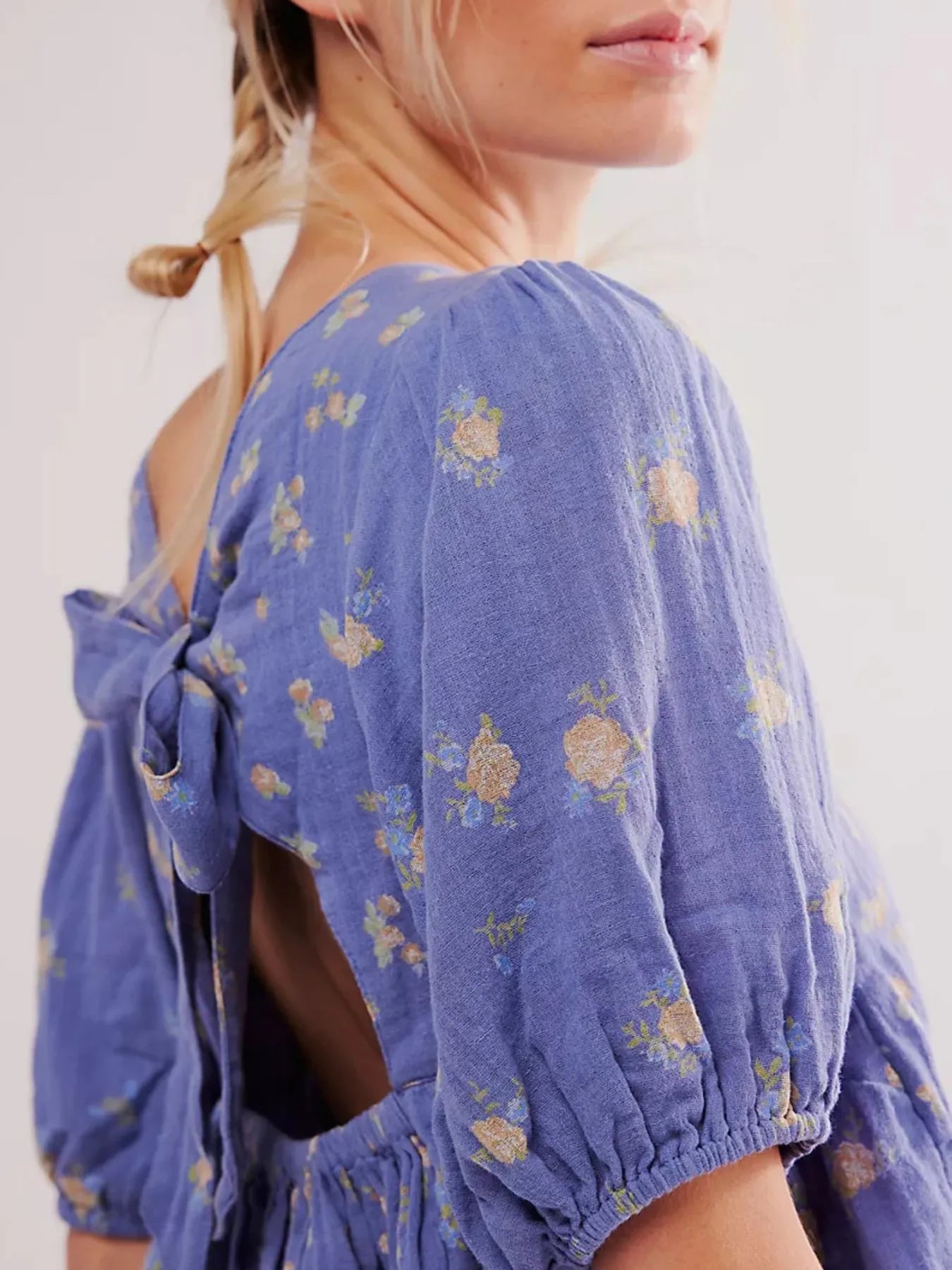 Bow Back Puff Sleeve Blouse – Charming Charlie