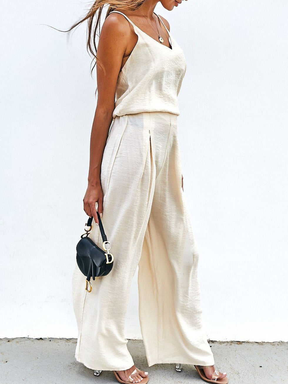 Spaghetti Strap Cami and Wide Leg Pants Set – Charming Charlie