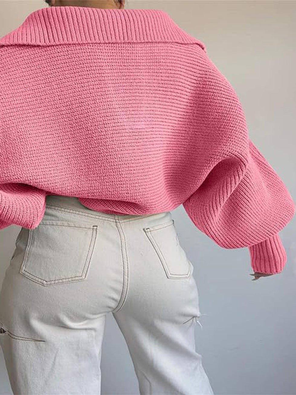 Johnny Collar Long Sleeve Sweater – Charming Charlie