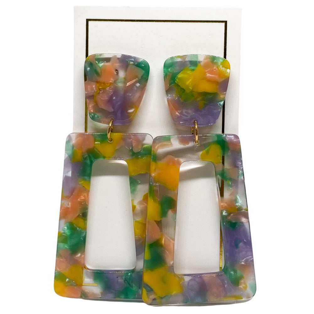 Kennedy - Pink and Green Confetti – Charming Charlie