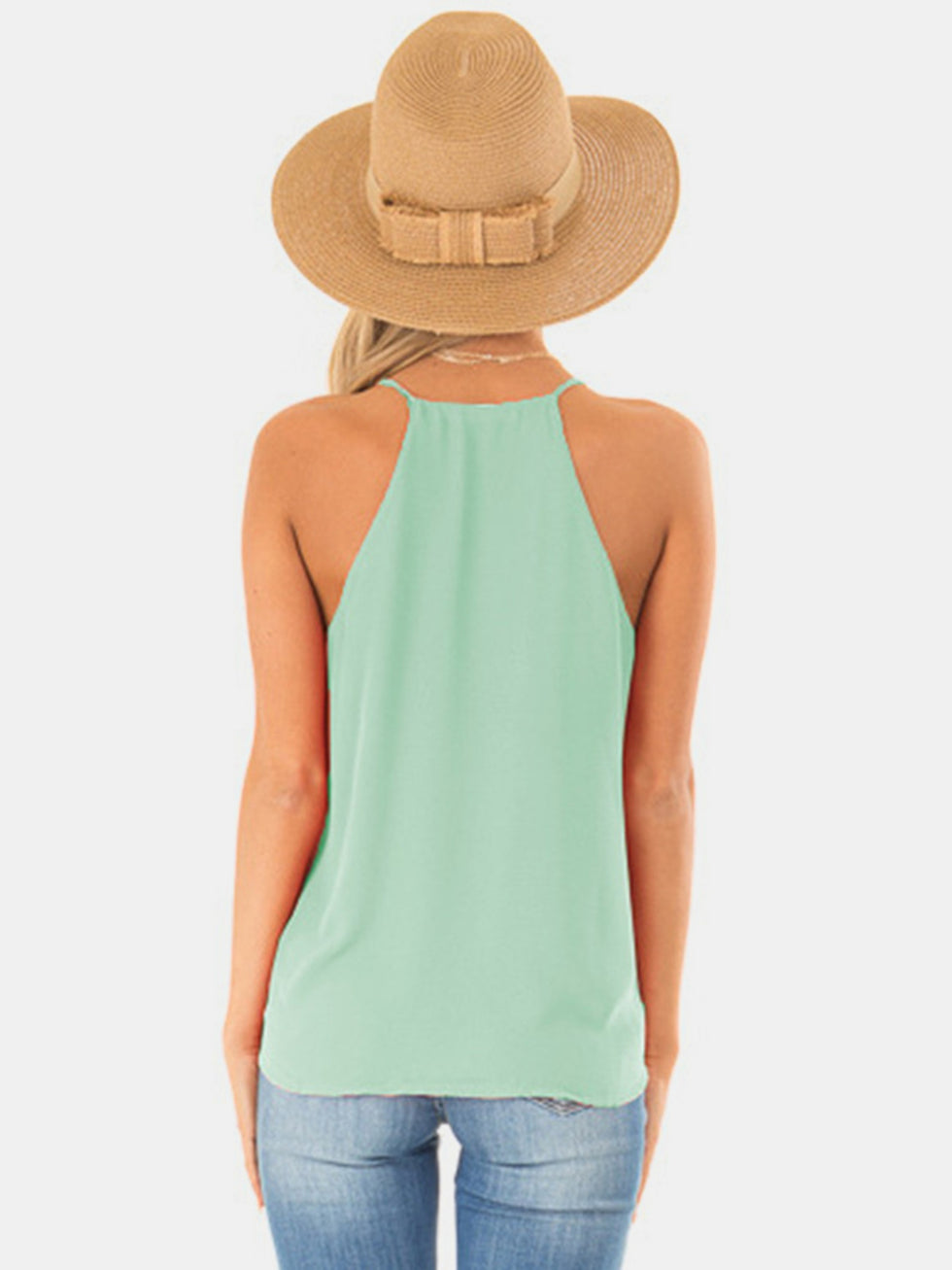 Full Size Surplice Spaghetti Strap Top – Charming Charlie