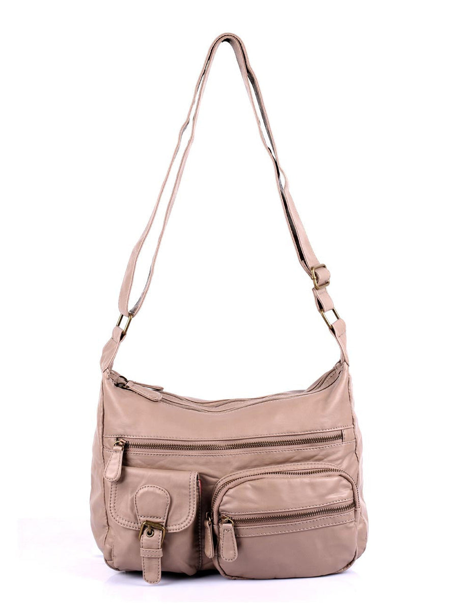 Karla Hanson | Charlotte Pre-Washed Women's Crossbody Hobo Bag VI ...
