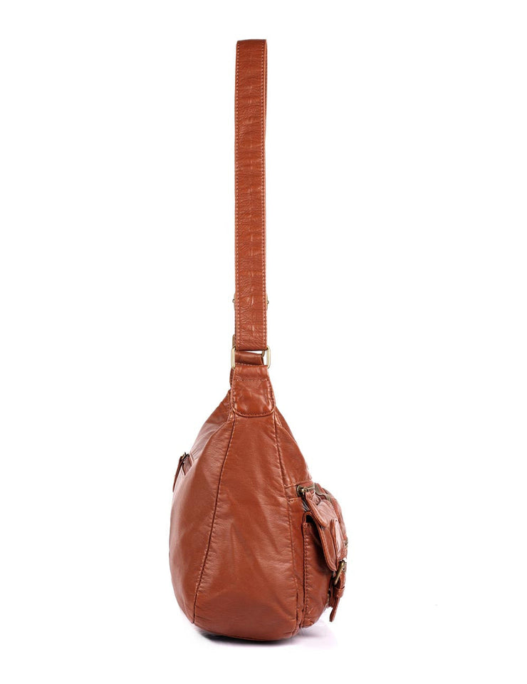 Karla Hanson | Charlotte Pre-Washed Women's Crossbody Hobo Bag VI ...