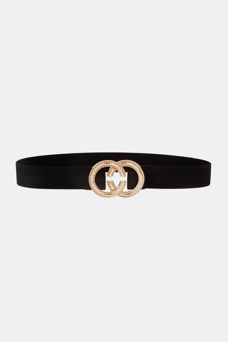 Double Hoop Buckle Elastic Belt – Charming Charlie