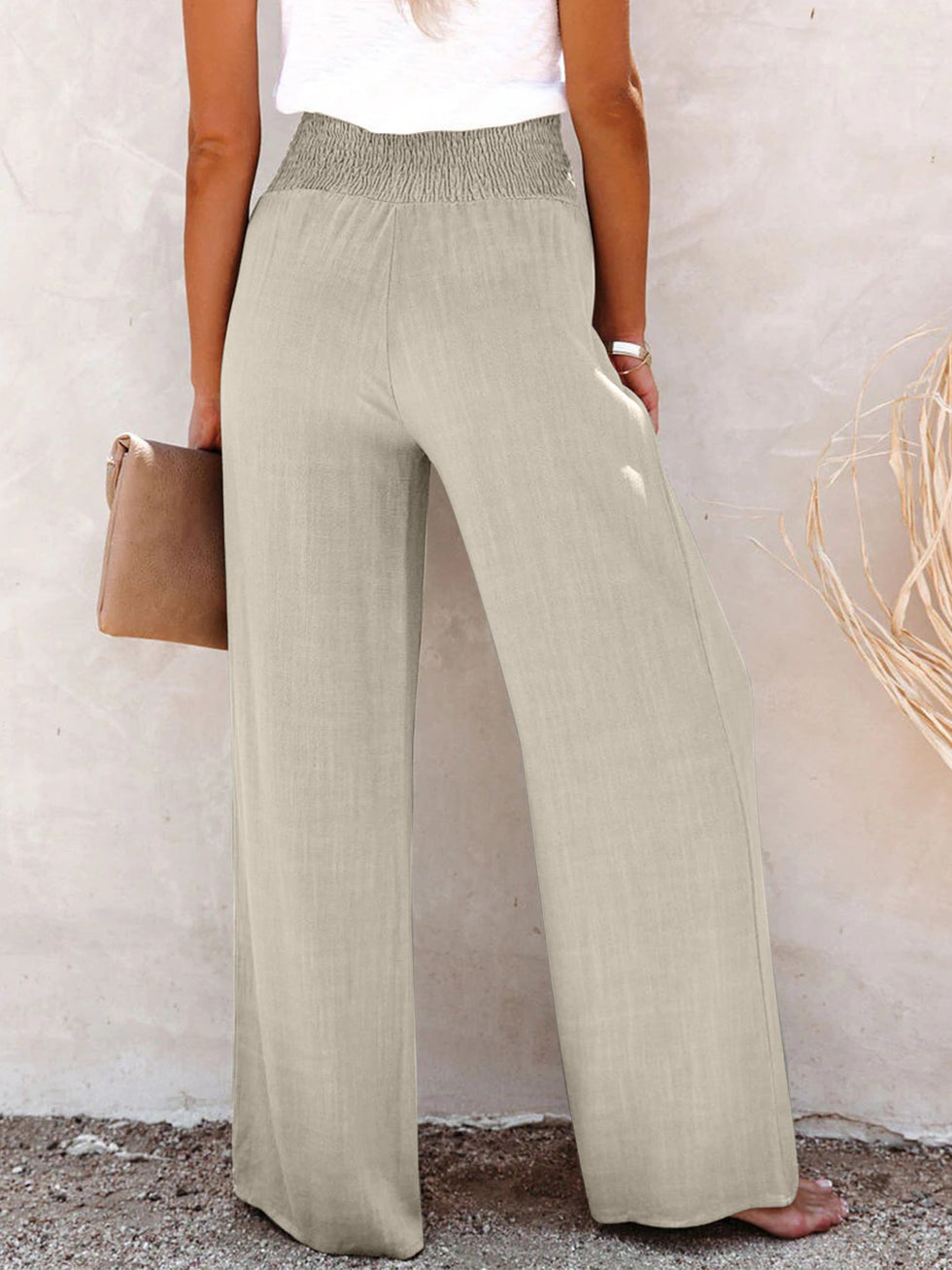 Full Size Decorative Button High Waist Pants – Charming Charlie