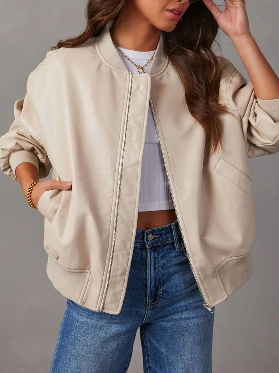 Zip Up Long Sleeve Jacket – Charming Charlie