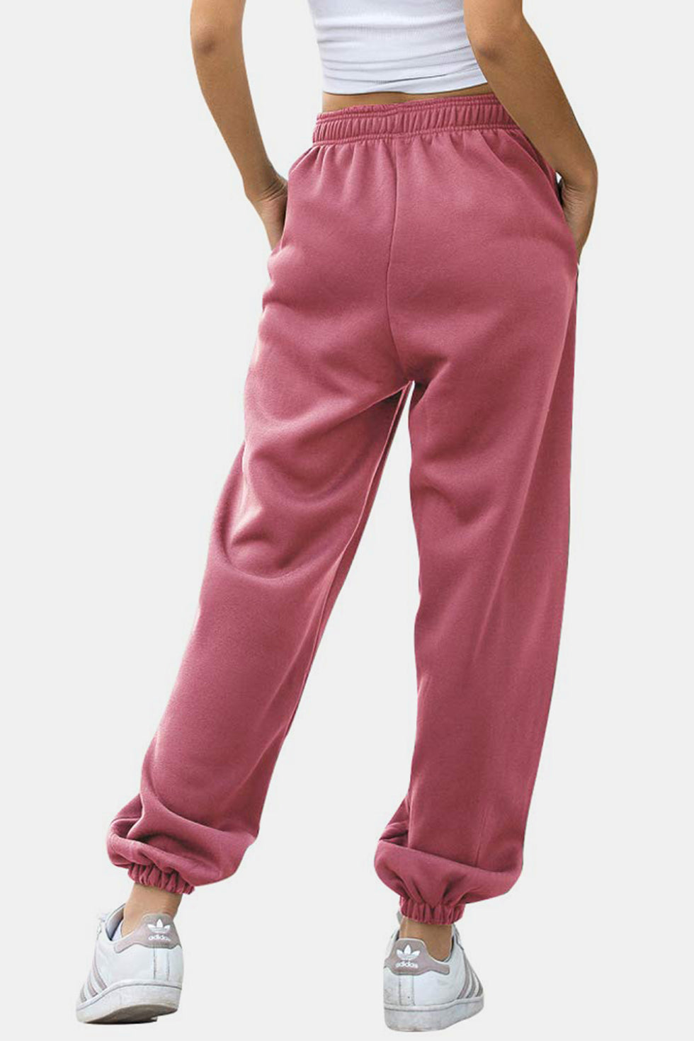 Elastic Waist Joggers with Pockets – Charming Charlie