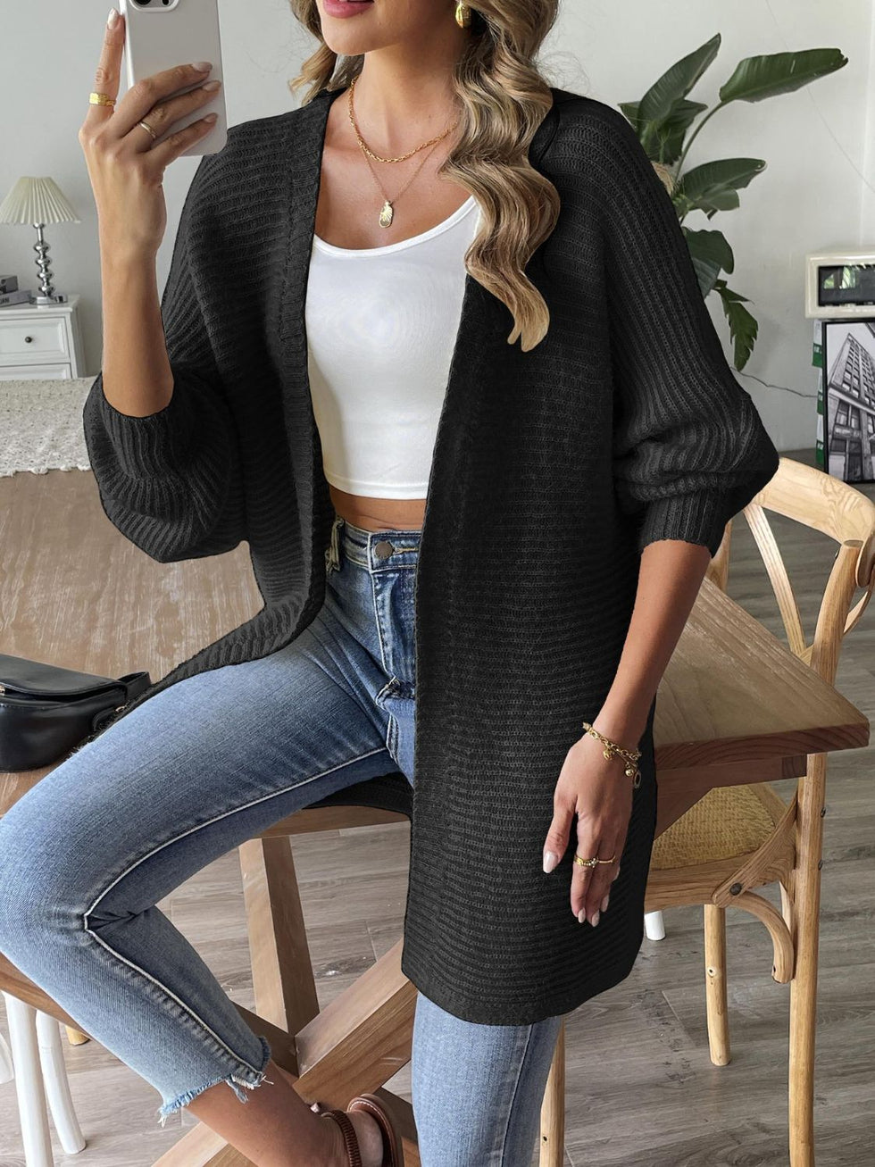 Open Front Long Sleeve Cardigan – Charming Charlie