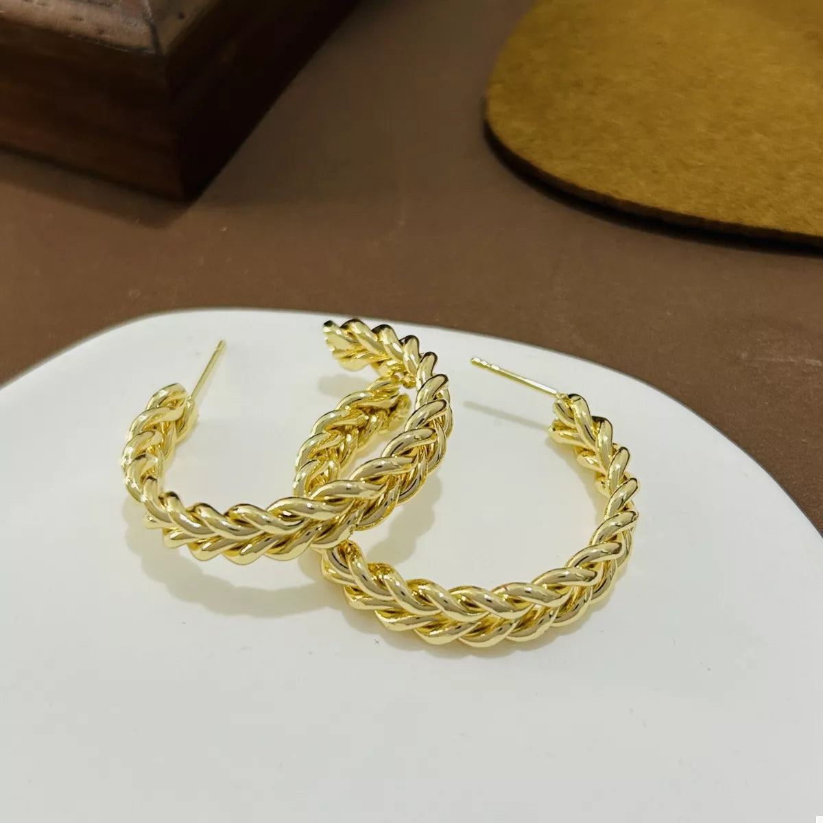 18K Gold-Plated Hoop Earrings – Charming Charlie