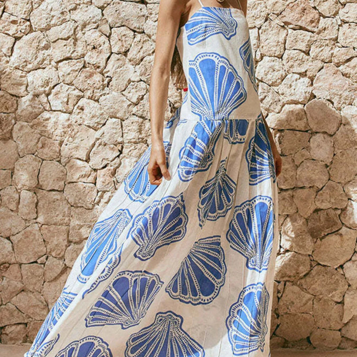 Seashell Print Maxi Cami Dress – Charming Charlie