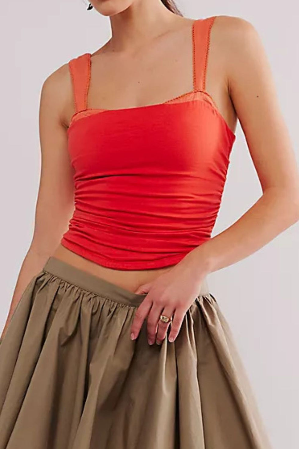 Square Neck Wide Strap Cami – Charming Charlie