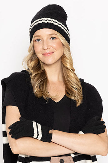Stripe Knit Touch Gloves – Charming Charlie