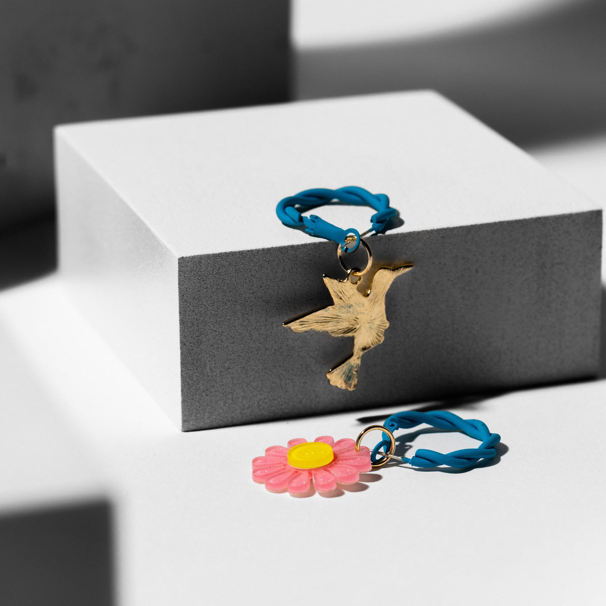 Blue Bird Pink Flower MisMatch Earring – Charming Charlie