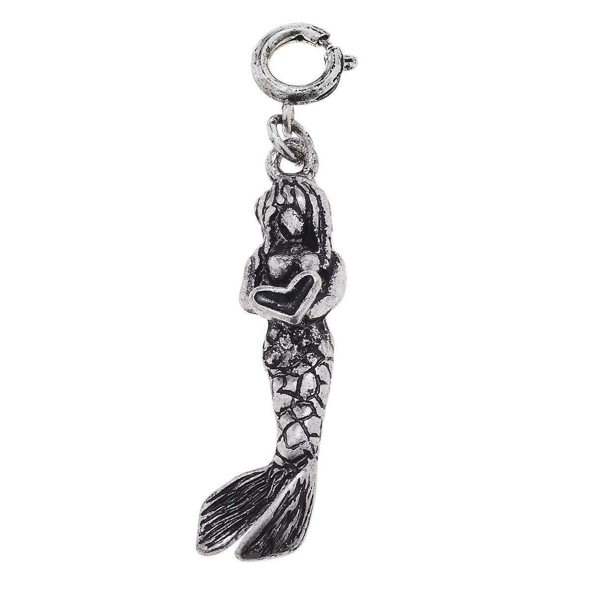 Antique Silver Mermaid Charm – Charming Charlie