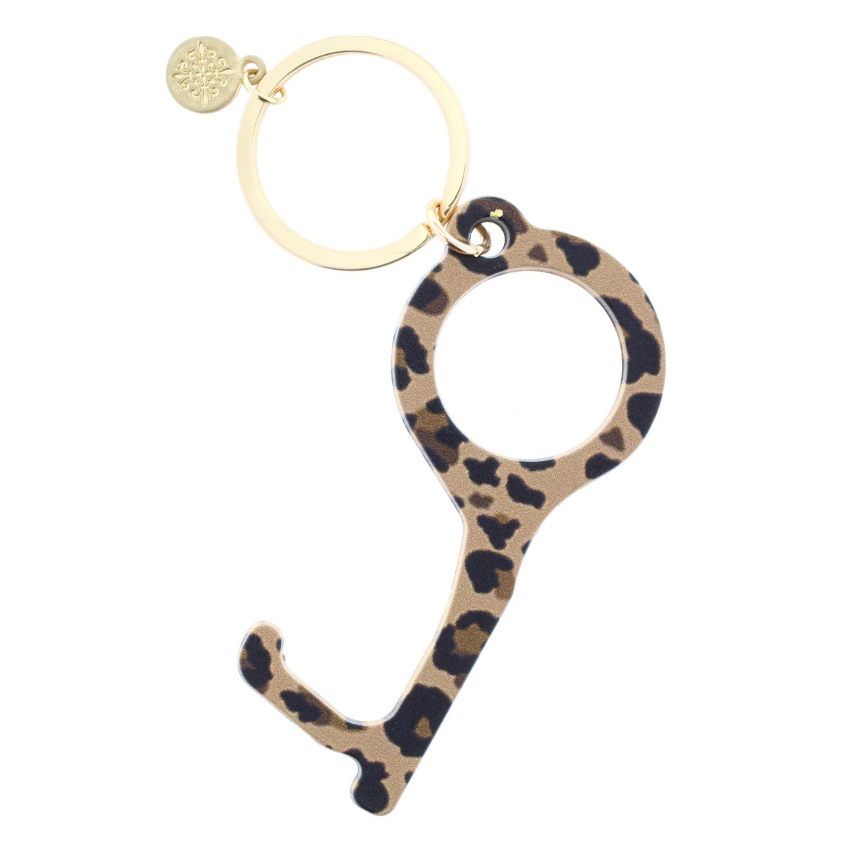Brown Leopard Touchless Key Keychain – Charming Charlie