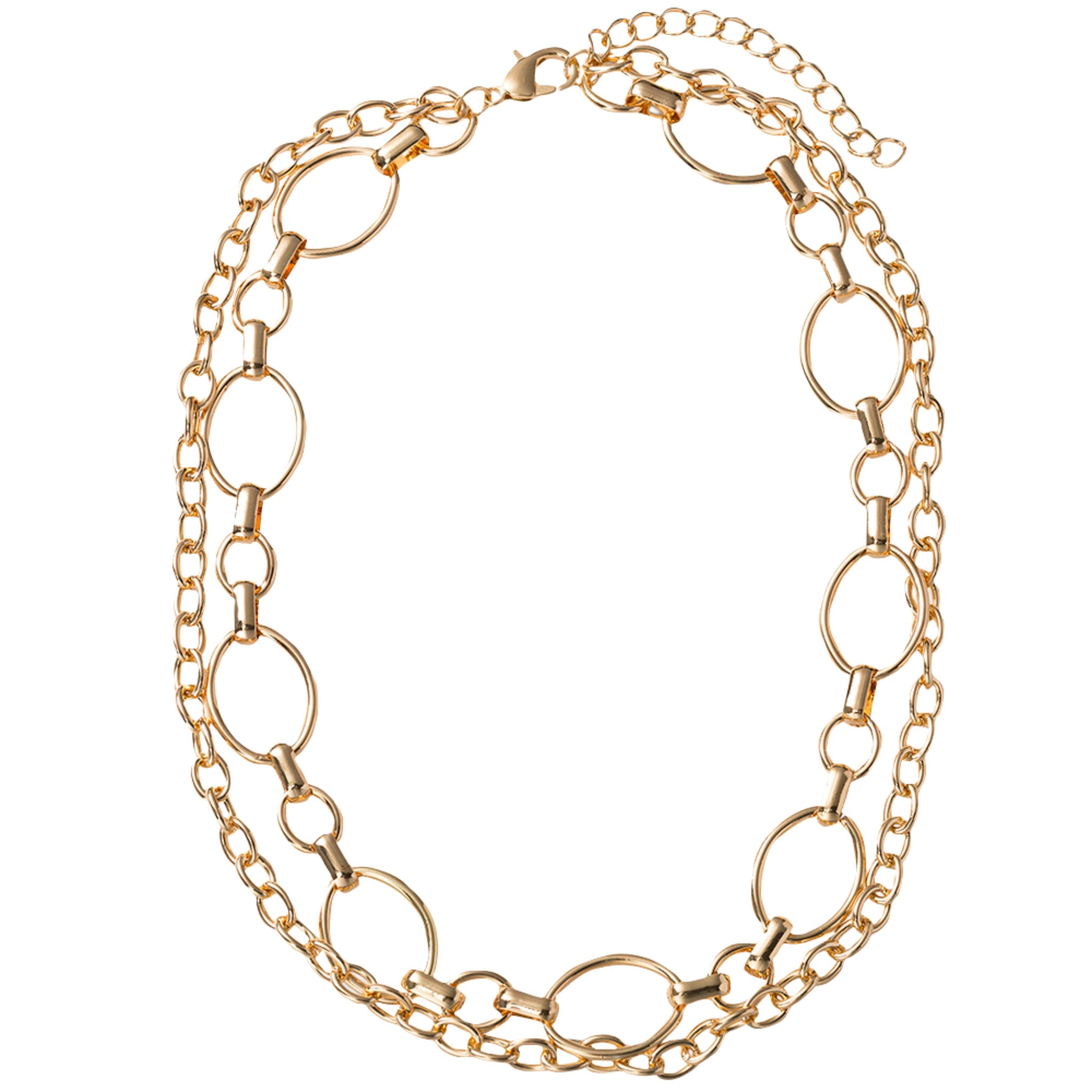 2 Layer Gold Chain Necklace – Charming Charlie