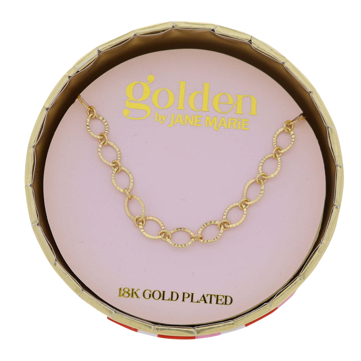 18K Gold Plated Diamond Shaped Cutting Chain Necklace – Charming Charlie