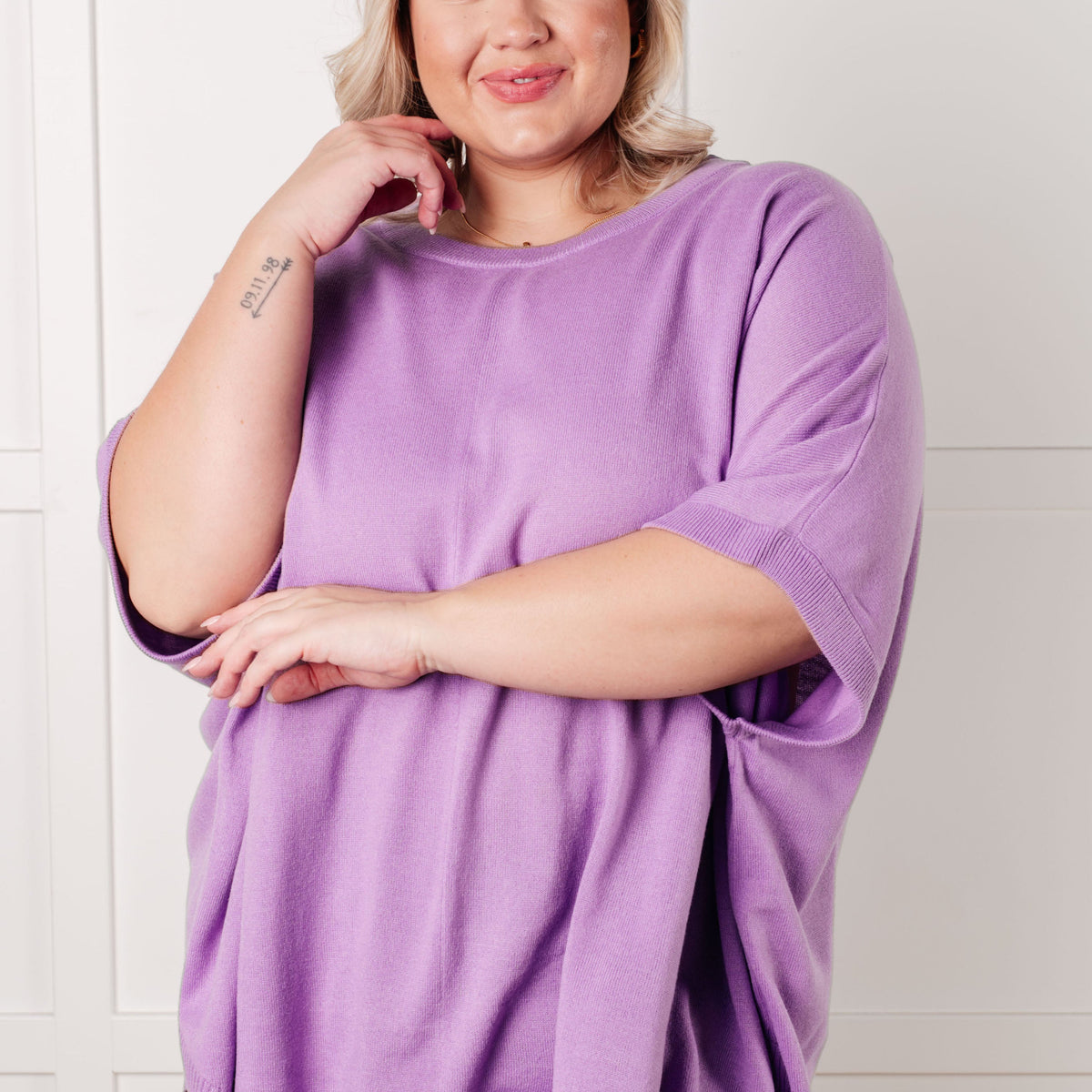 Lilac Whisper Dolman Sleeve Top – Charming Charlie
