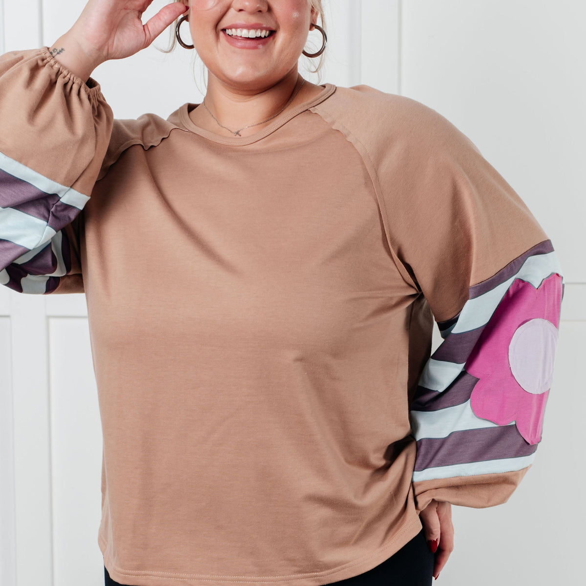 New and Improved Floral Patchwork Top – Charming Charlie