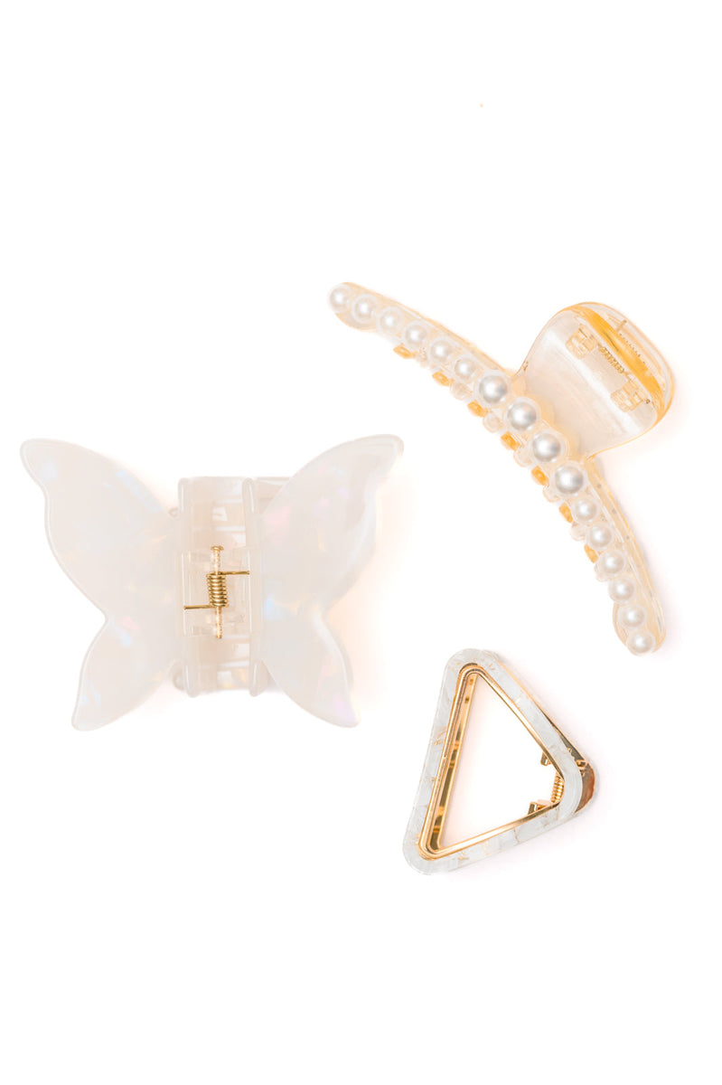 Pearl and Marble Clip Set of 3 – Charming Charlie