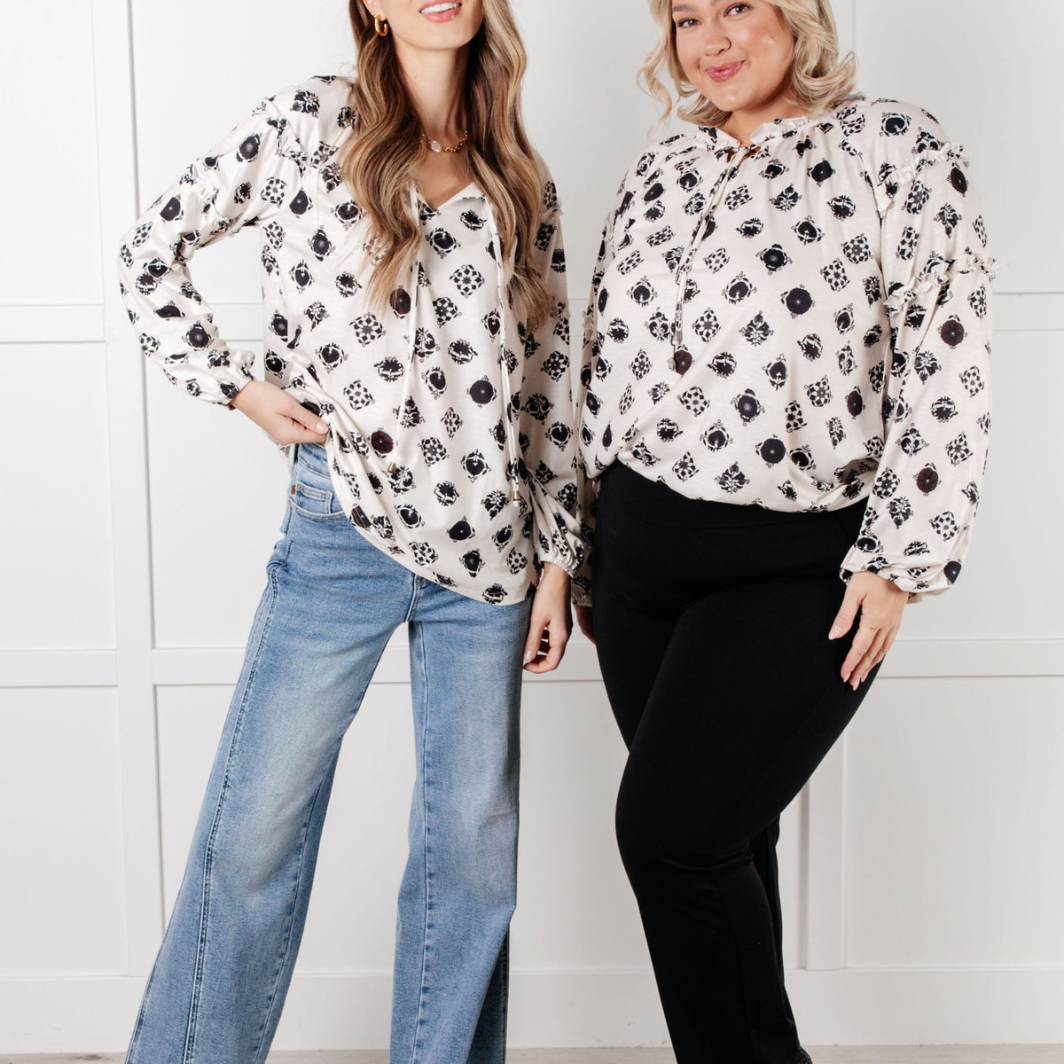 Quick Follow Up Floral Tile Blouse – Charming Charlie